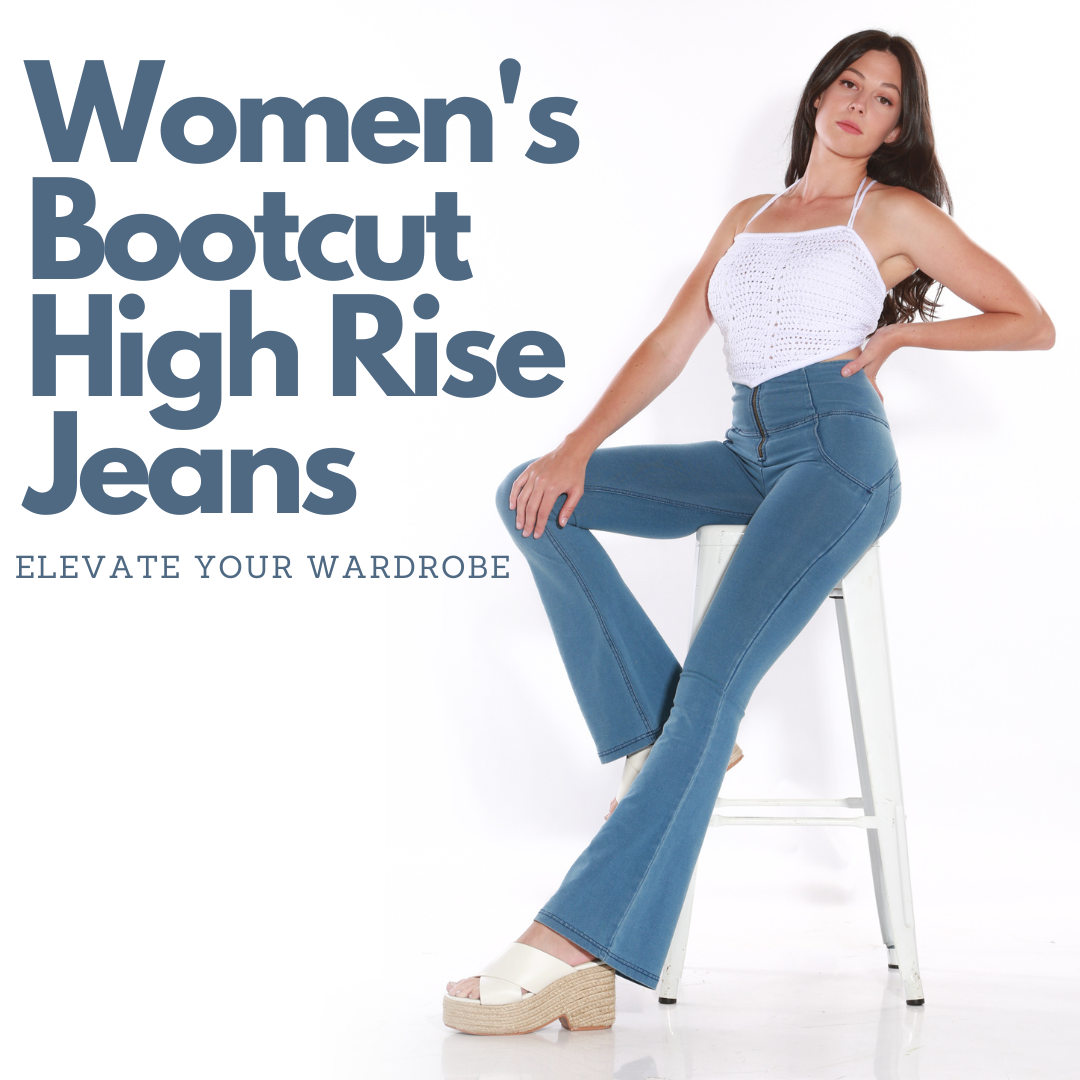 Elevate Your Wardrobe with Women's Bootcut High Rise Jeans – Shape Wear ...