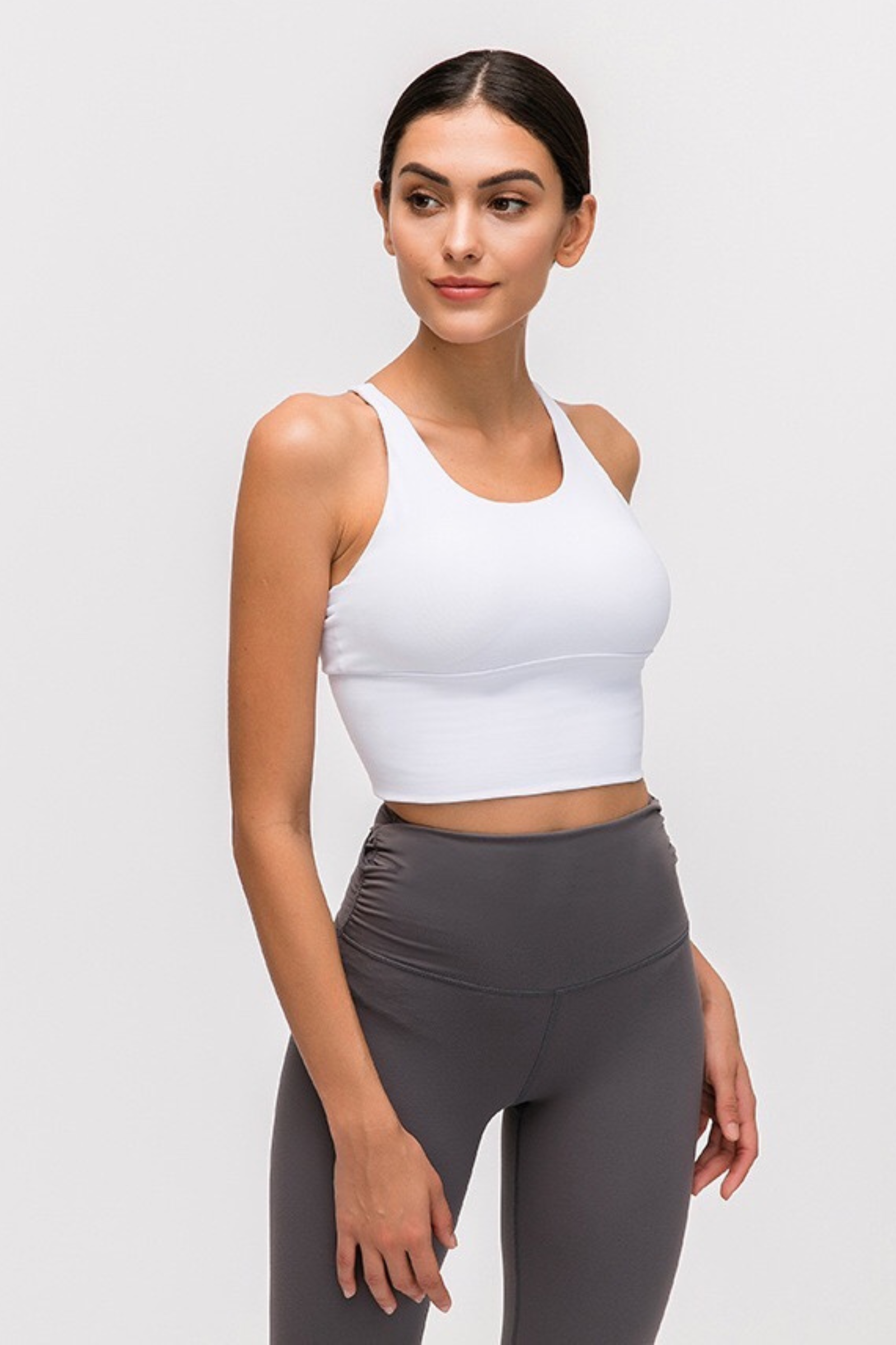 Shapewear Lux long bra top- white – Shape Wear Shop