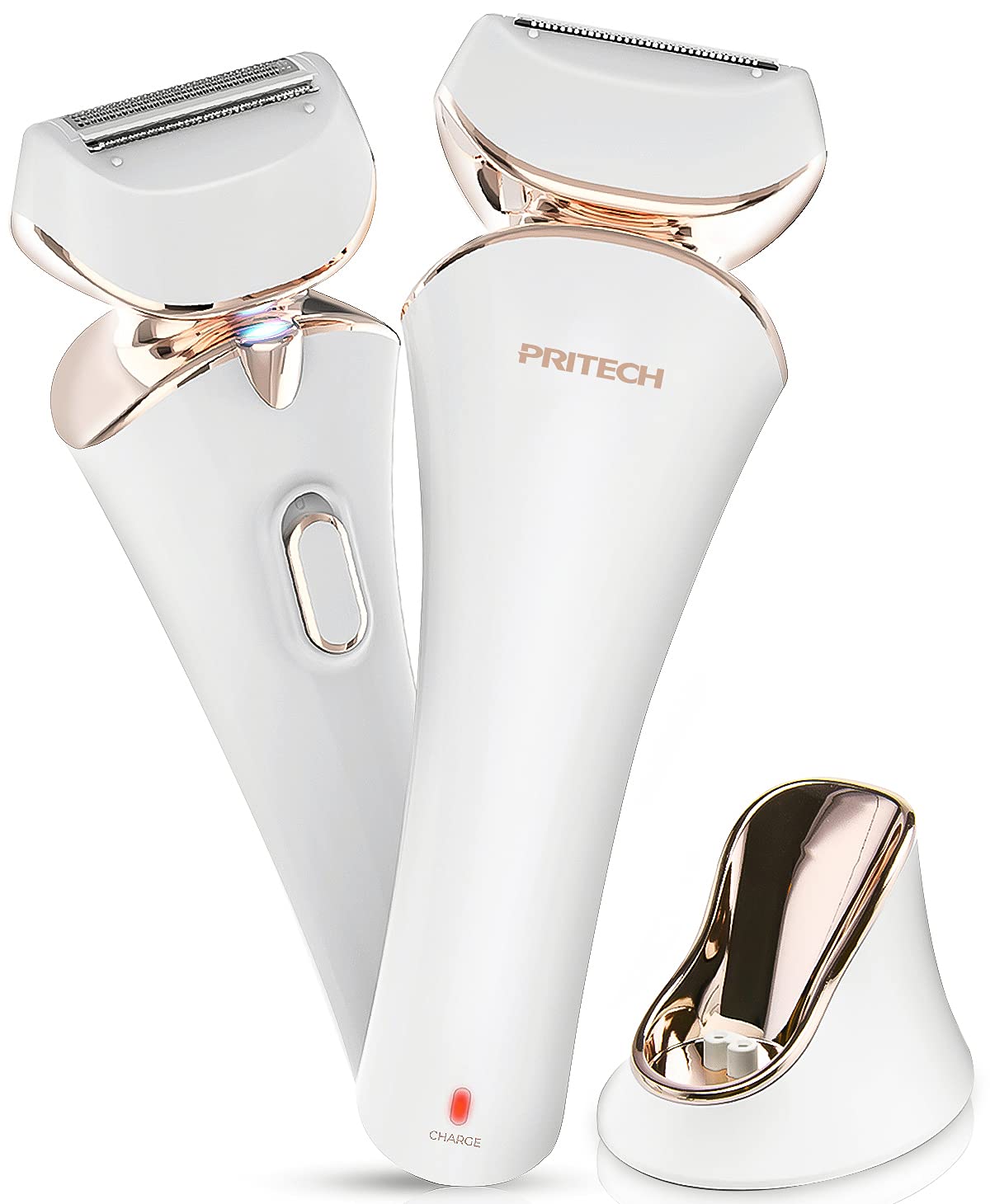 Pritech Lady Shaver- 3 interchangeable trimmers – Shape Wear Shop