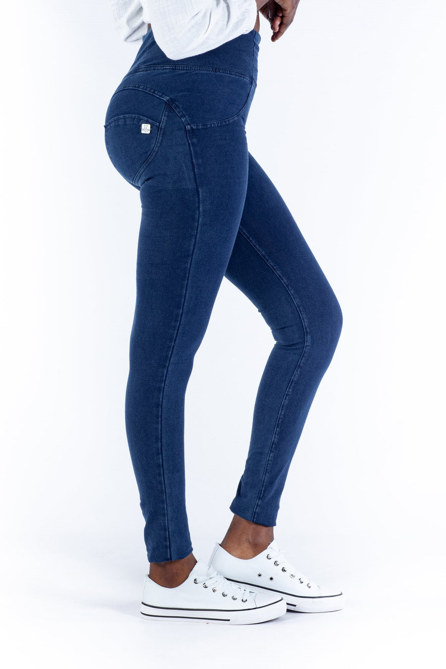 High Waist Butt Lifting Shaping Jeans Jeggings Dark Blue Shop Now Shape Wear Shop